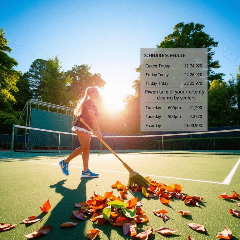 How Often Should You Clean Your Tennis Court A Comprehensive Schedule